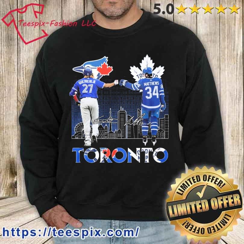 Toronto Teams Sports Guerrero Jr and Matthews signatures shirt