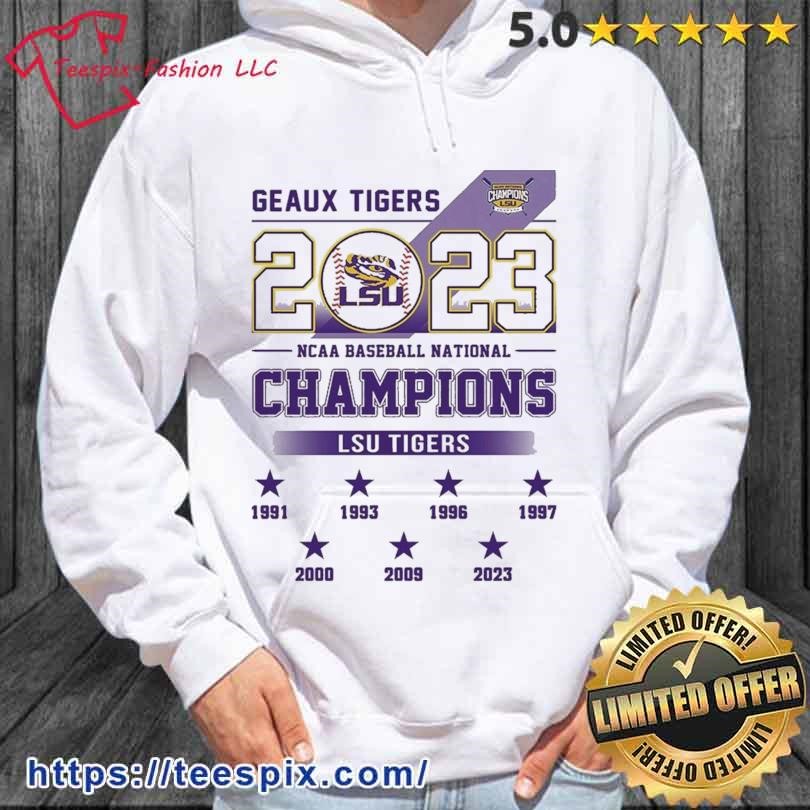 LSU Tigers Geaux Tigers NCAA Baseball National Champions 2023 Shirt